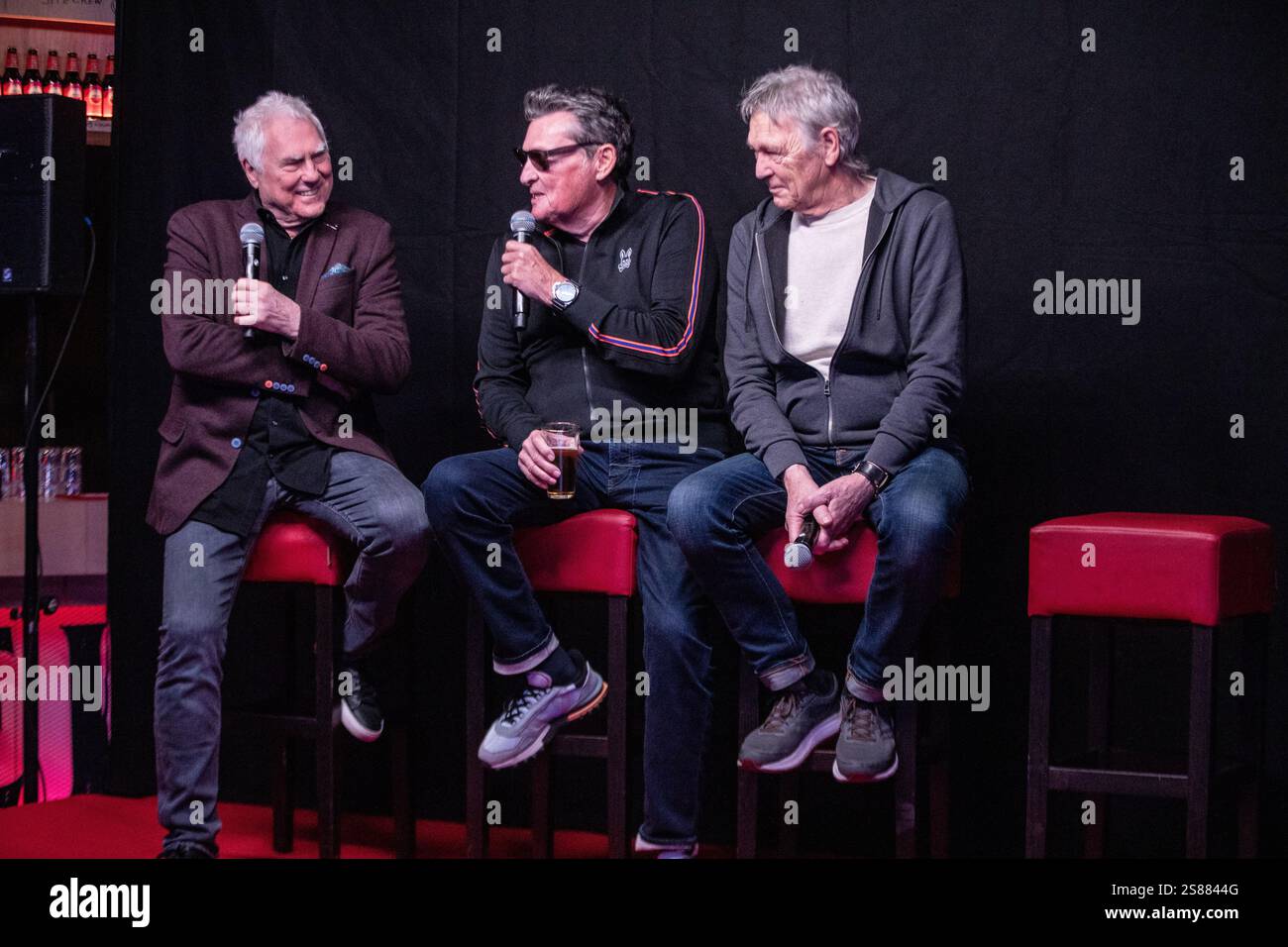 ROTTERDAM - Cesar Zuiderwijk, Barry Hay and Rinus Gerritsen of Golden ...