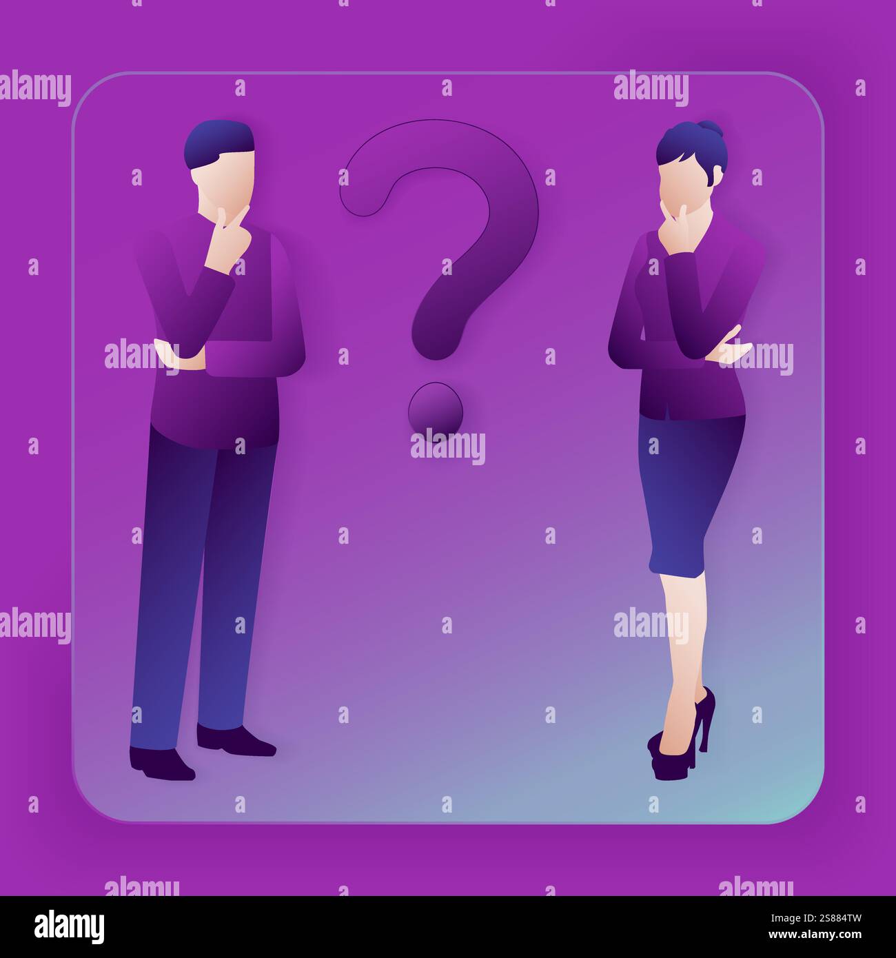 Man And Woman Asking Questions To Identify And Understand The Issue