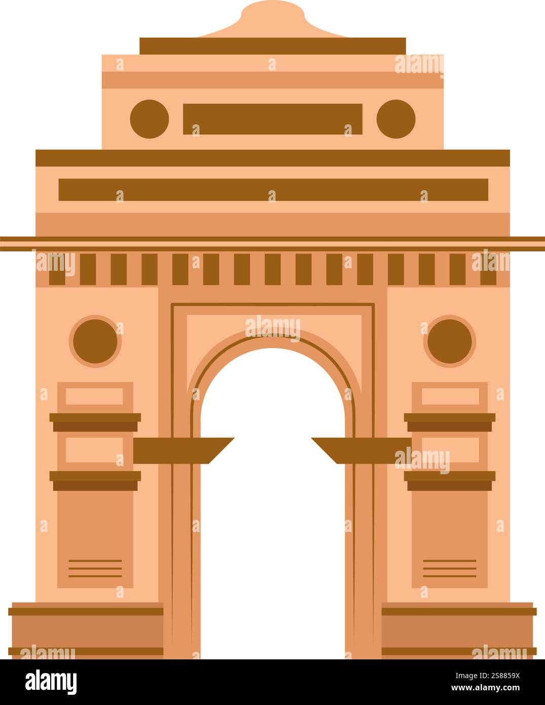 Gateway india front view Cut Out Stock Images & Pictures - Alamy