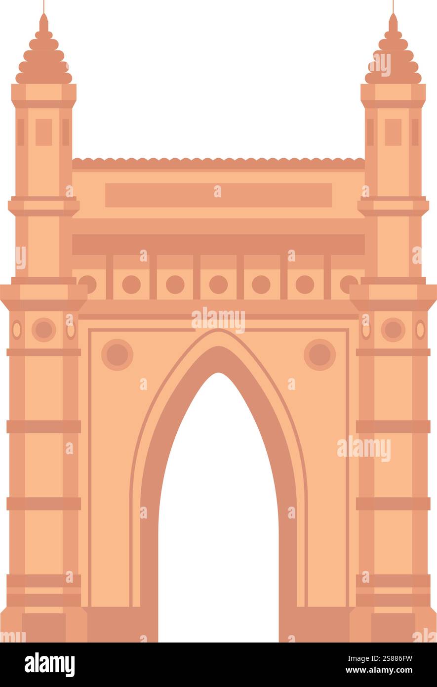 gateway of india architecture Stock Vector Image & Art - Alamy