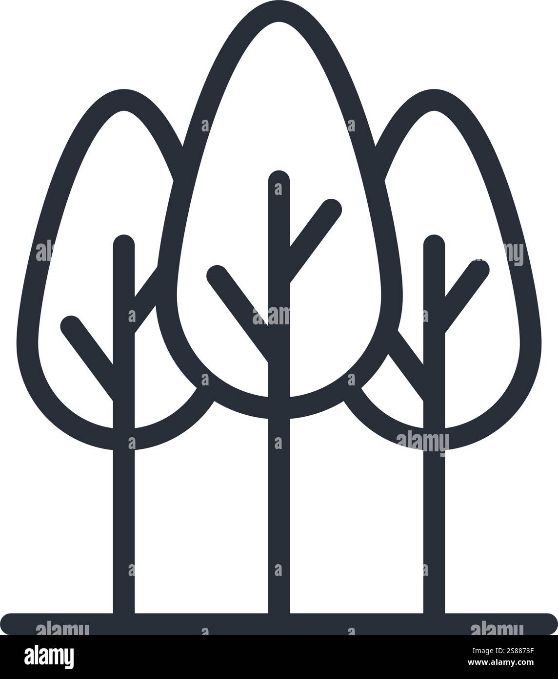 tree plant linear icon Stock Vector Image & Art - Alamy