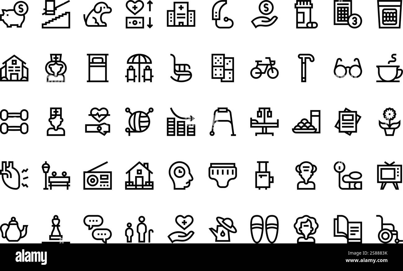 High-Quality Vector Icons Collection with Editable Stroke. Ideal for Professional and Creative ...