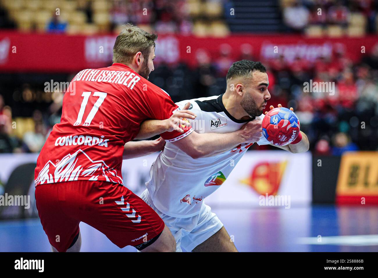 Samuel Roethlisberger (Schweiz, #17), Yassine Ben Salem (Tunesien, #33 ...