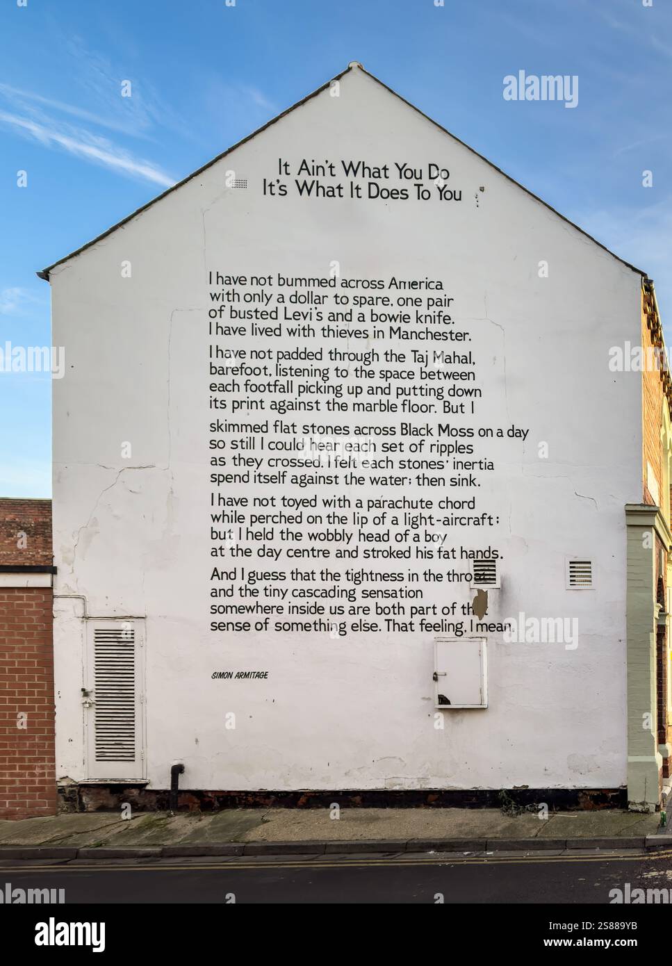 Simon Armitage’s poem, It Ain’t What You Do It’s What It Does To You ...