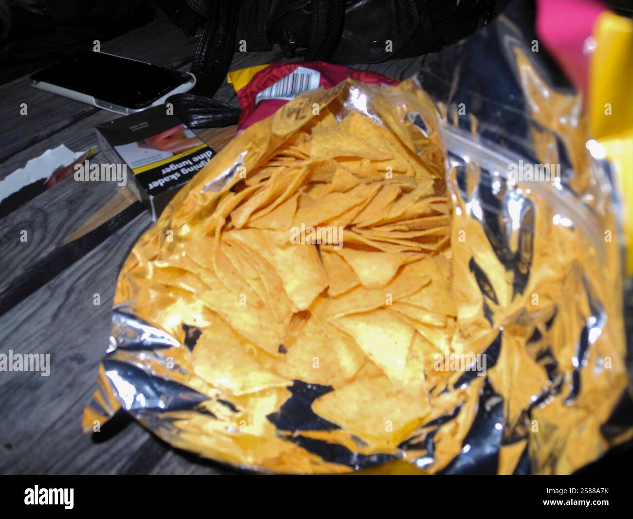 Copenhagen, Denmark. 12th Sep, 2024. A tortilla chip is a snack food ...