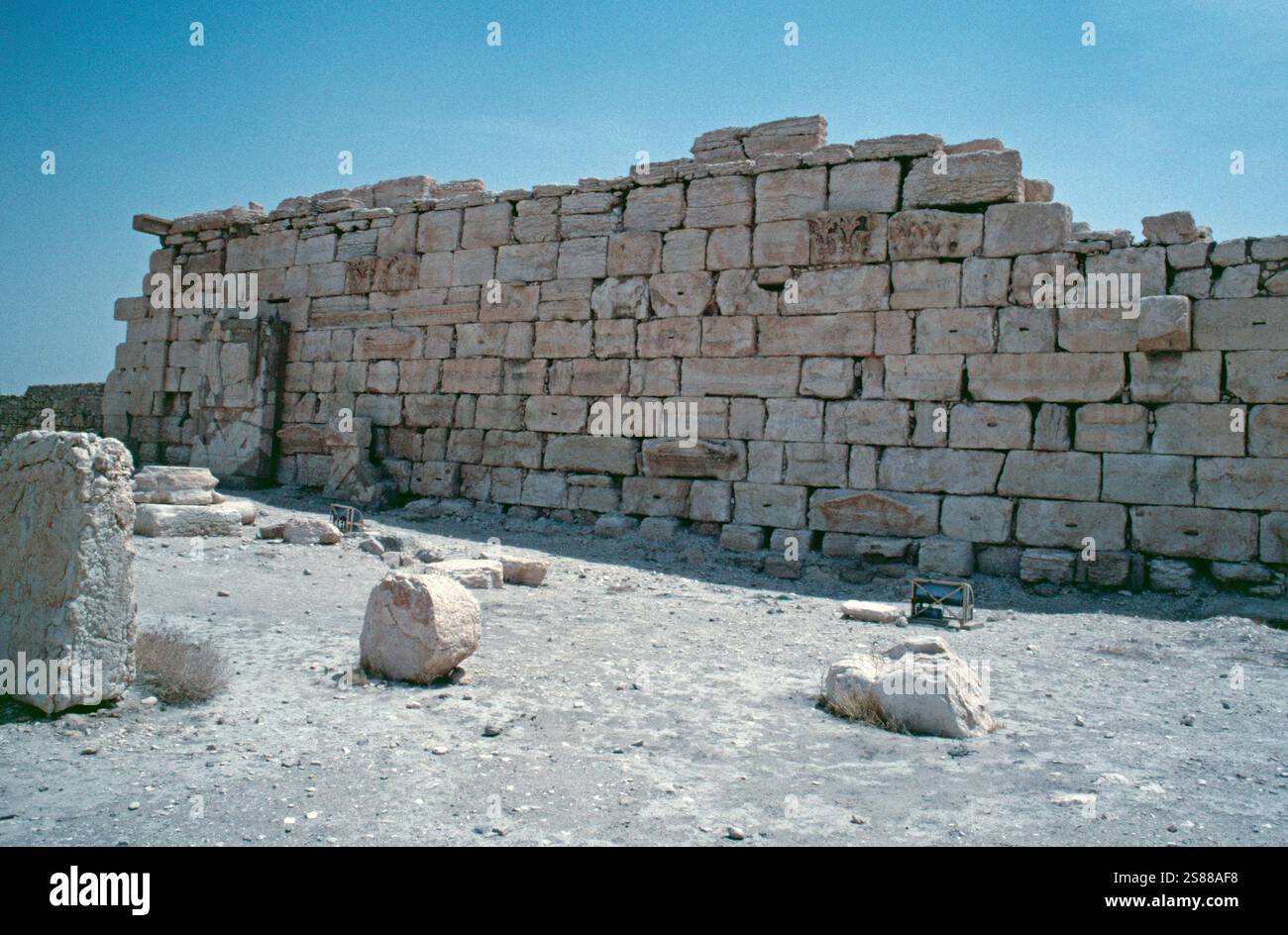 North-east corner, Temple of Bel, Palmyra, Tadmor, Syria, May 1987 ...