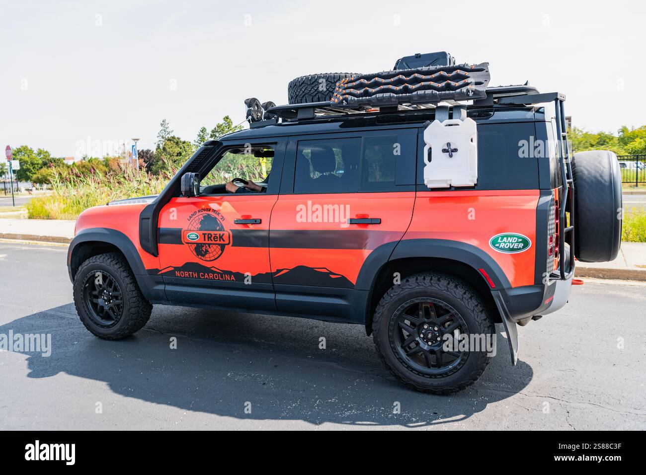 Chicago, Illinois, USA - September 08, 2024: 2022 Land Rover Defender ...