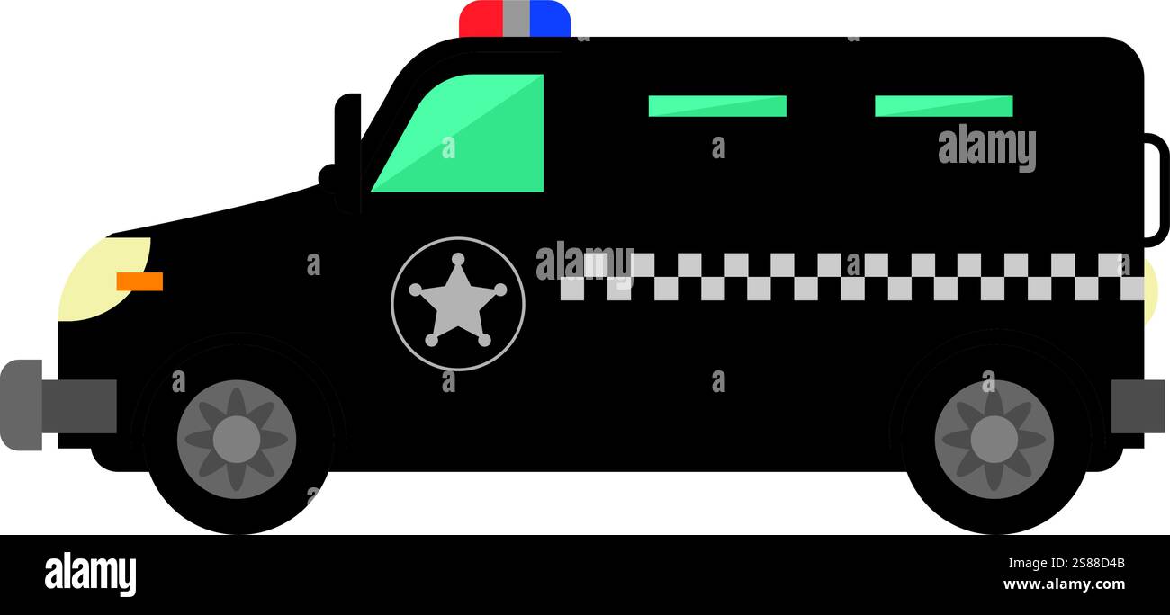 police truck armored side view Stock Vector Image & Art - Alamy