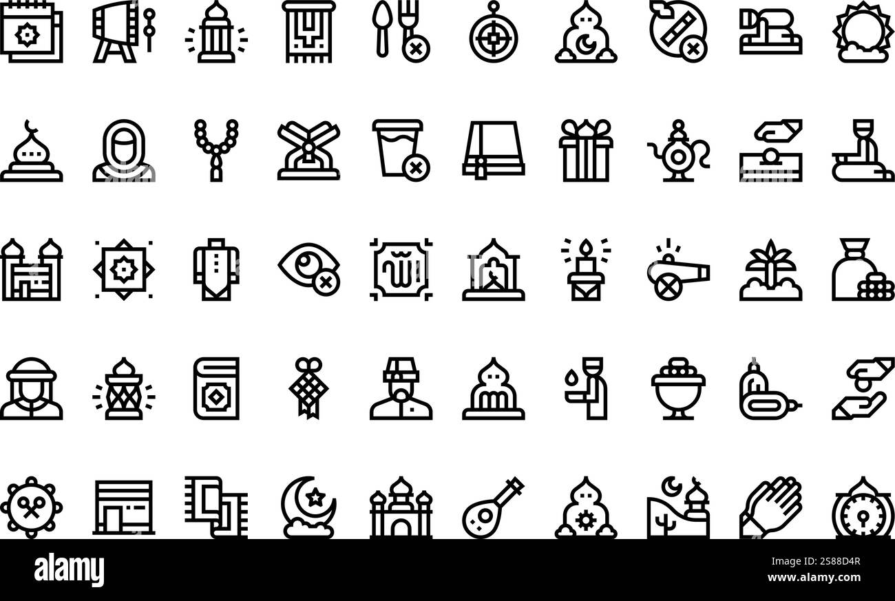 Ramadan icons High-Quality Vector Icons Collection with Editable Stroke ...
