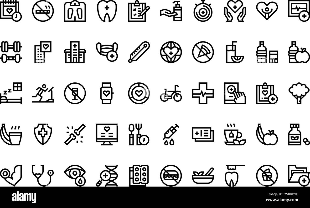 Health icons High-Quality Vector Icons Collection with Editable Stroke ...