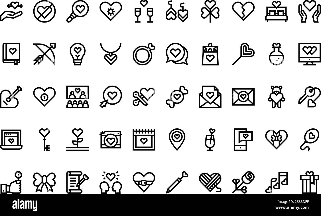 Love icons High-Quality Vector Icons Collection with Editable Stroke ...