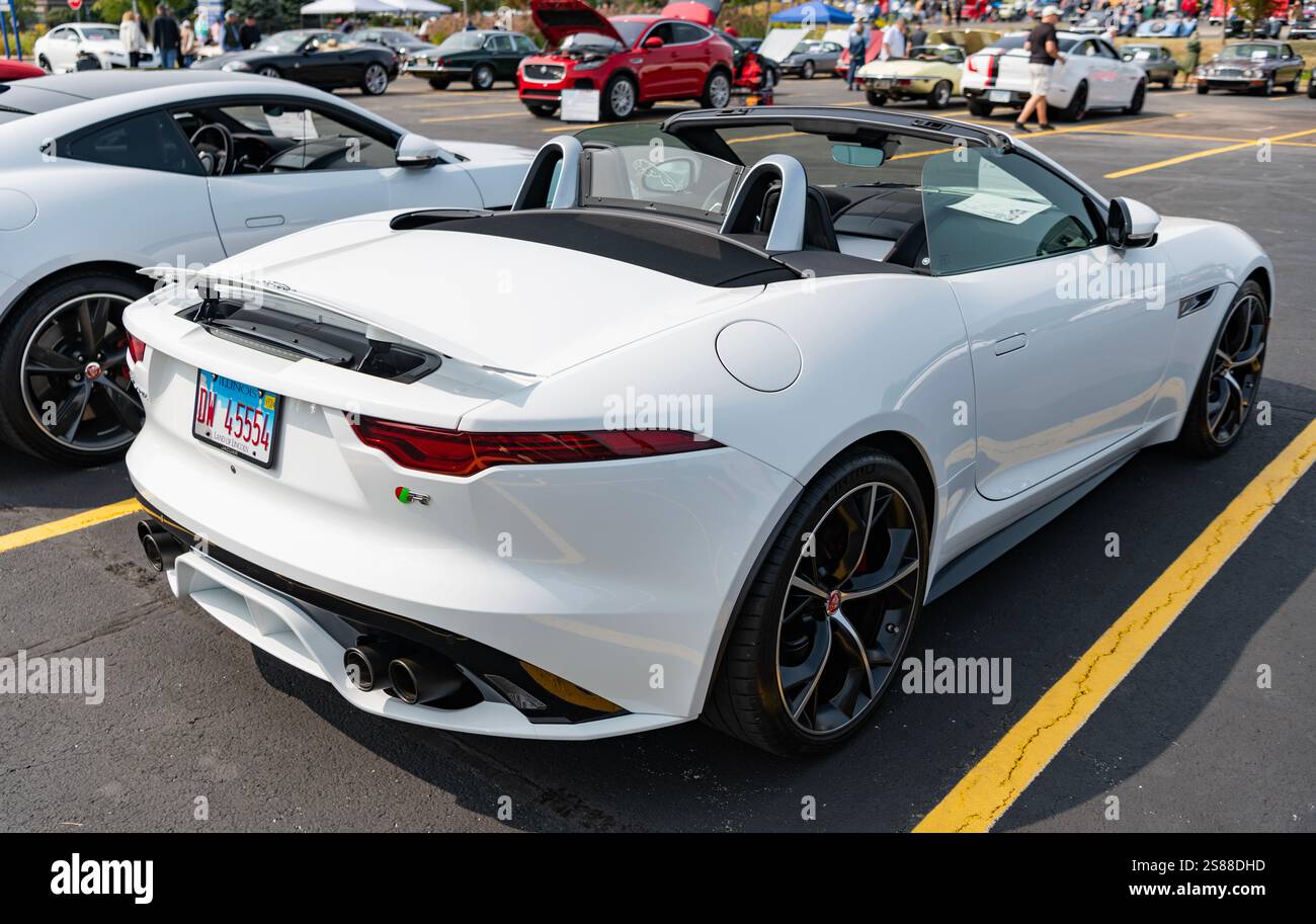Chicago, Illinois, USA - September 08, 2024: Jaguar F-TYPE R75 AWD ...