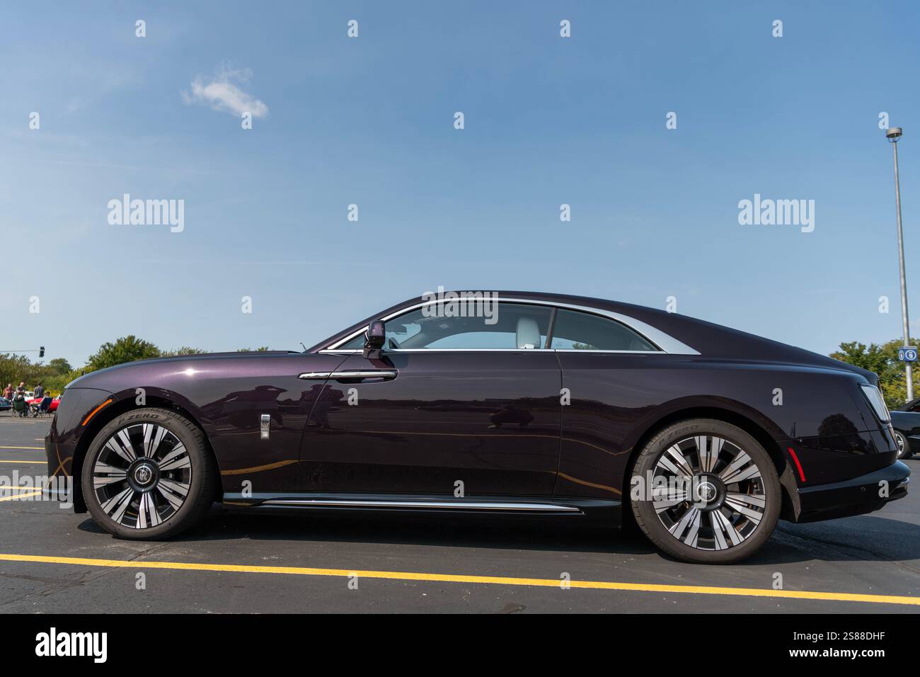Chicago, Illinois, USA - September 08, 2024: 2024 Rolls Royce Spectre ...
