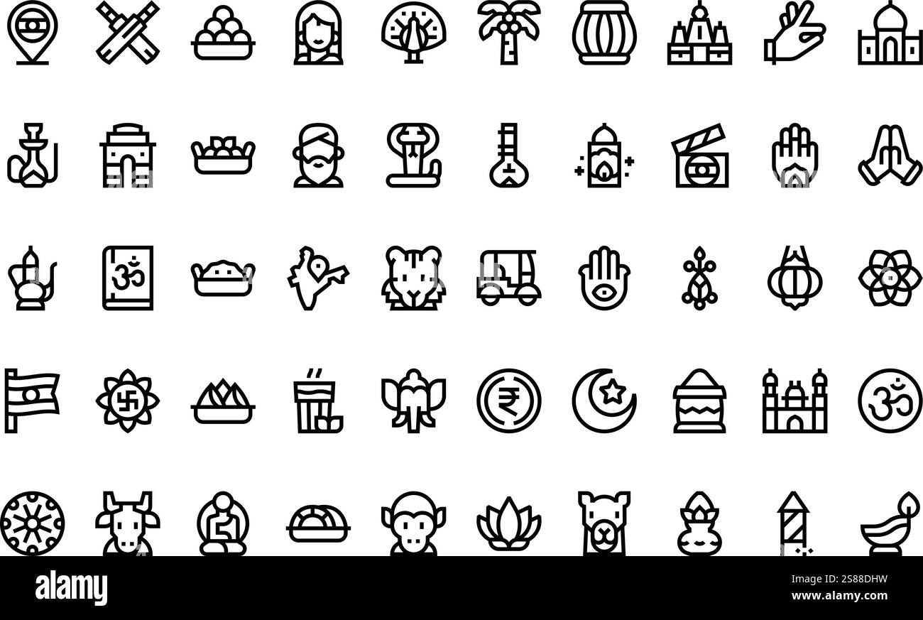 India icons High-Quality Vector Icons Collection with Editable Stroke ...