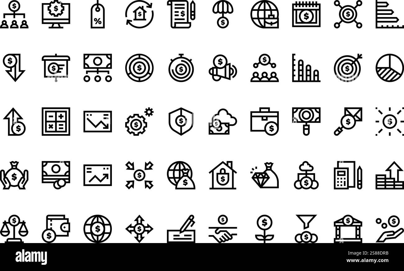 Economy icons High-Quality Vector Icons Collection with Editable Stroke ...