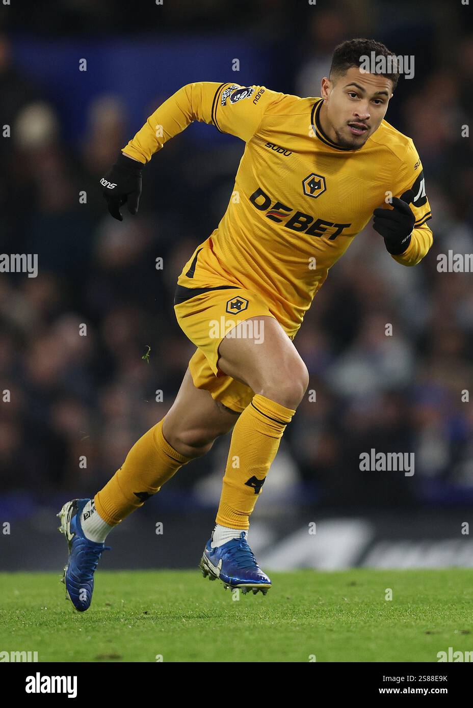 London, England, 20th January 2025. Andre of Wolverhampton Wanderers ...