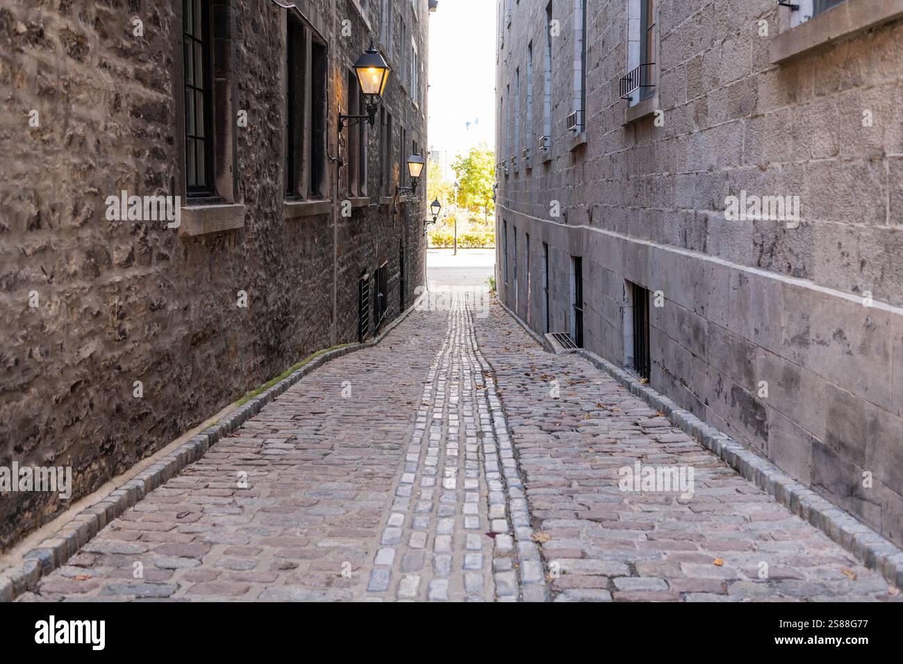 Old brick buildings located in Montreal Quebec Stock Photo - Alamy