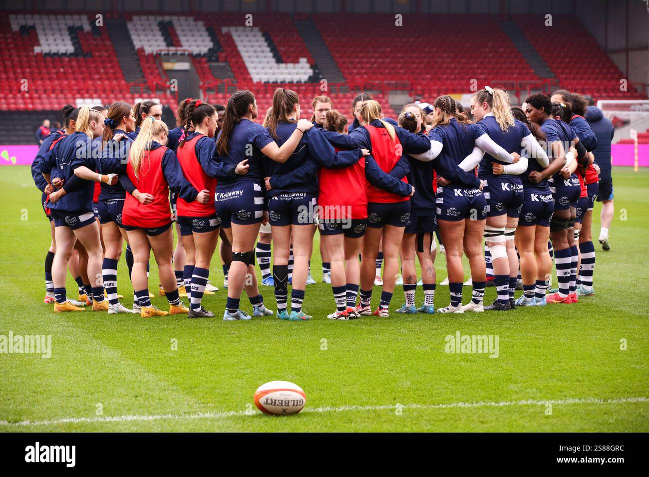 Bristol, England, January 18th 2025 Bristol Bears Women Team Huddle ...