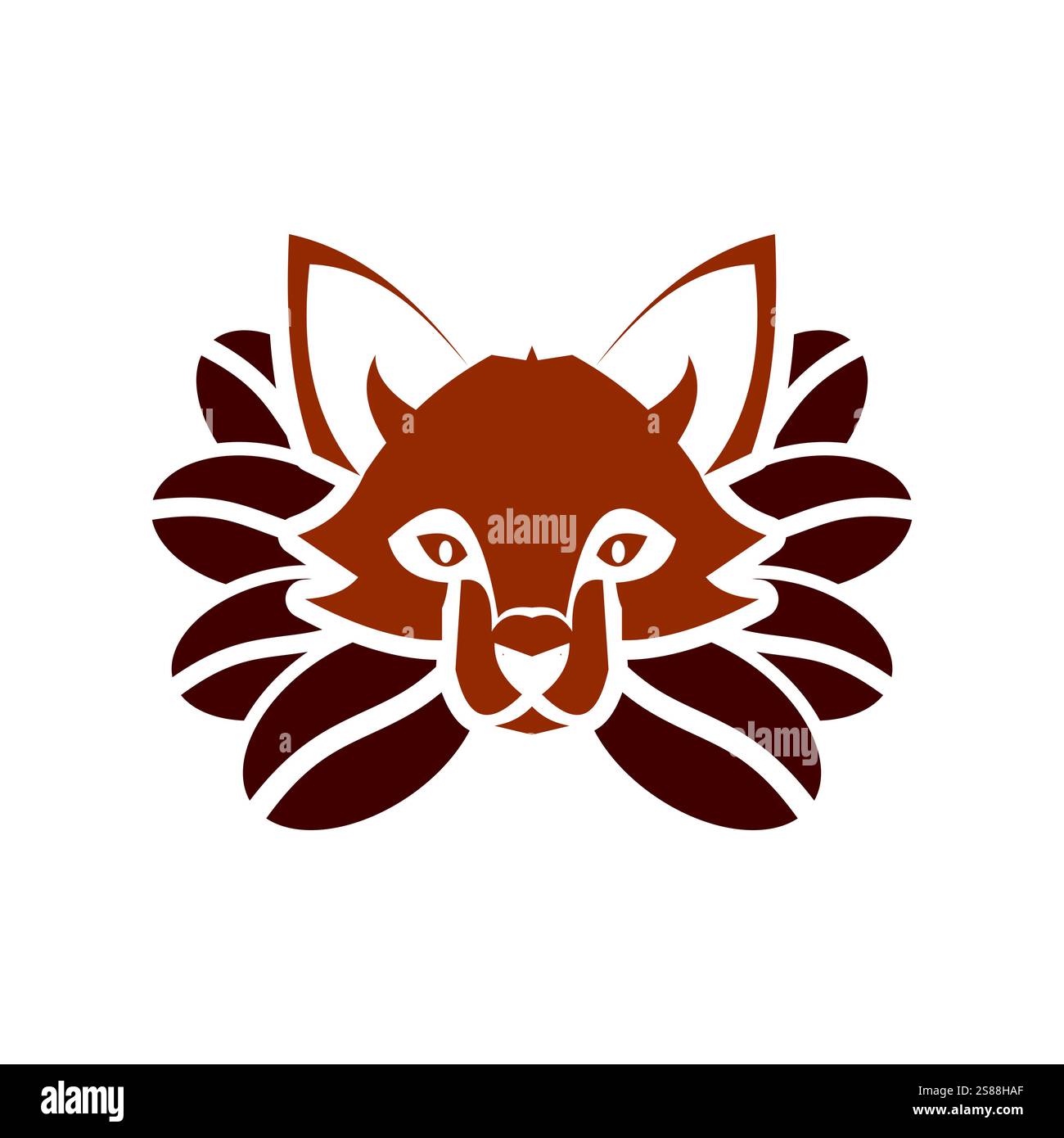coffee fox icon logo design template Stock Vector Image & Art - Alamy
