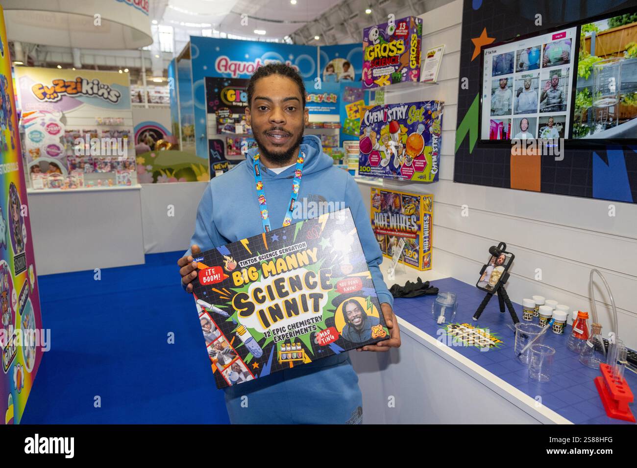 21/01/2025. London, UK Emanuel Wallace, a biomedical scientist aka Tik ...