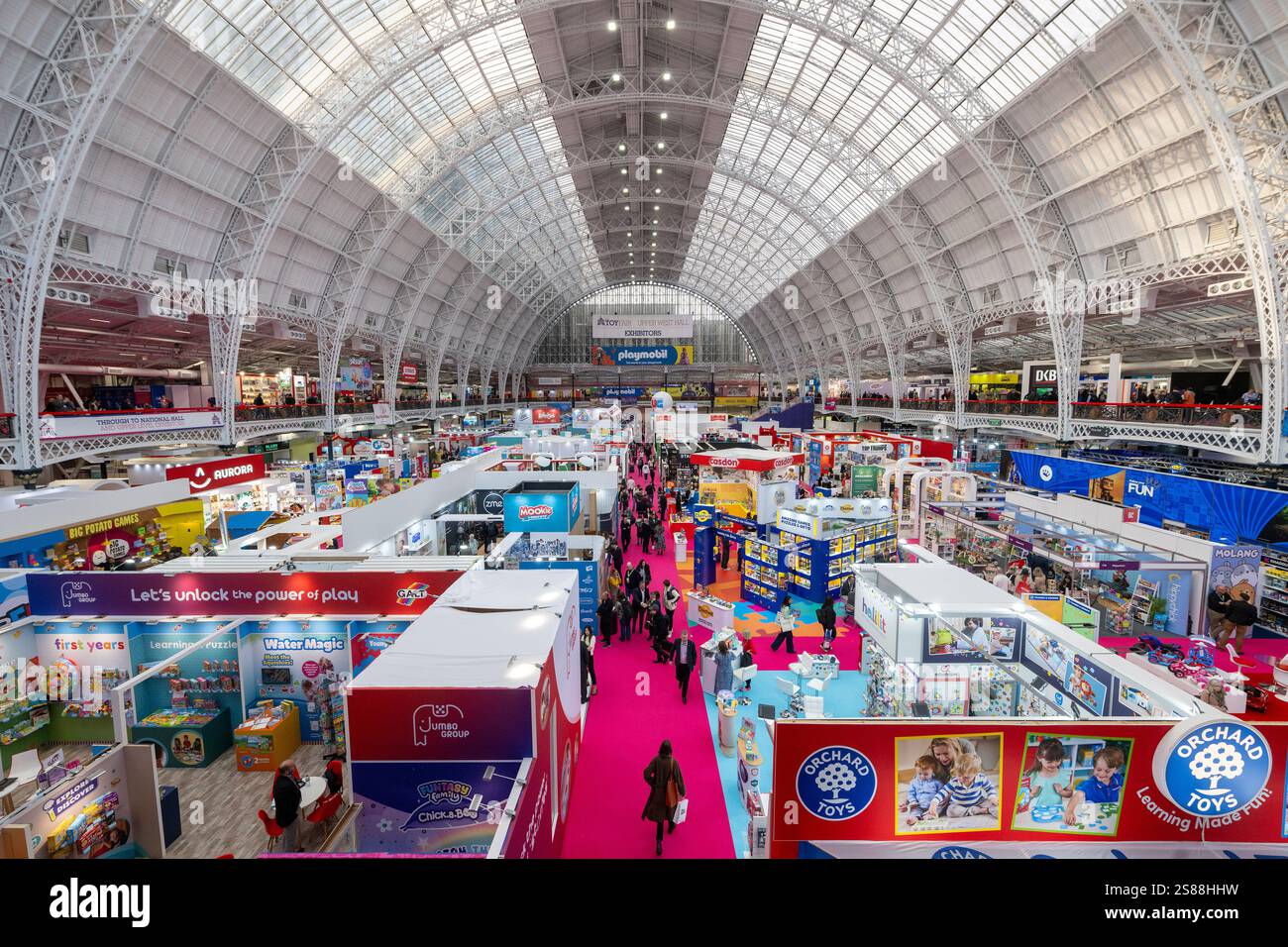 21/01/2025. London, UK A view of The Toy Fair 2025 held at Olympia ...