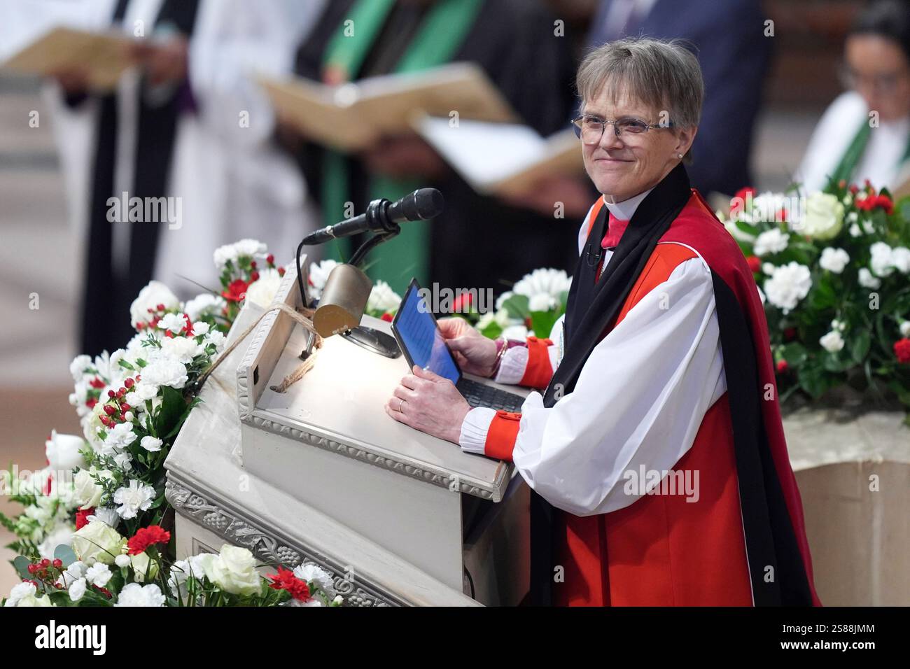 Rev. Mariann Budde leads the national prayer service attended by ...