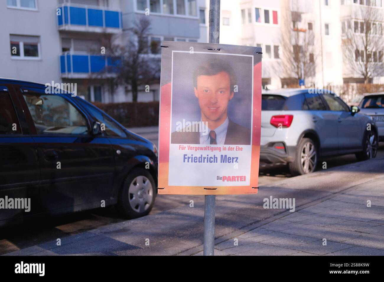 Friedrich Merz Wahlplakat der Satirepartei Die Partei Friedrich Merz ...