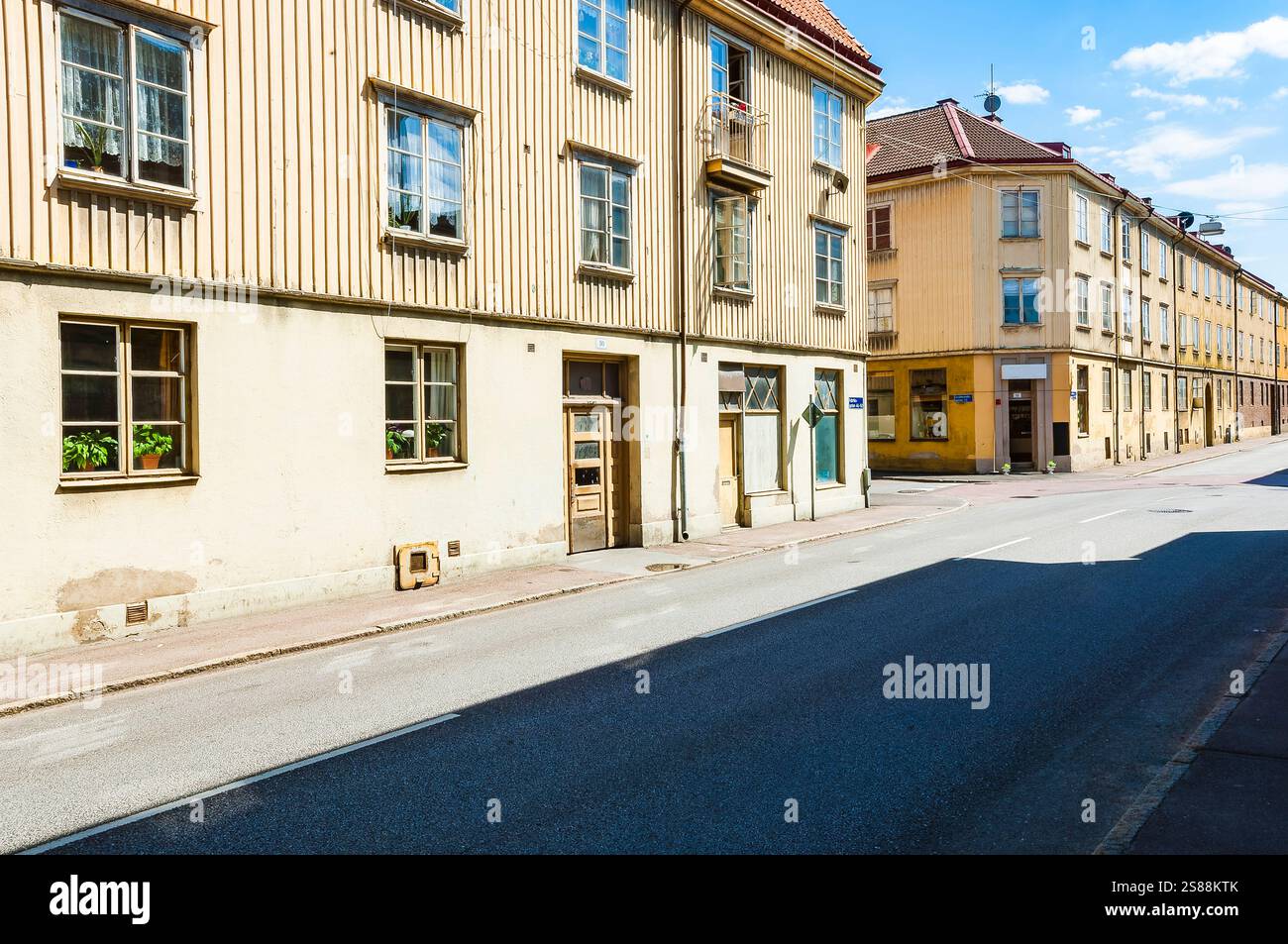 Venture through the quiet streets of Gothenburg, where colorful ...