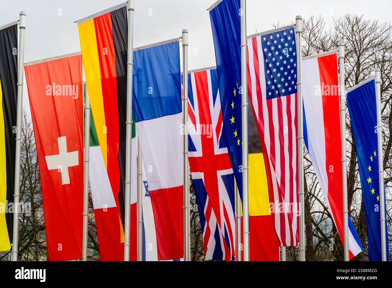 European flags and USA flag Stock Photo - Alamy