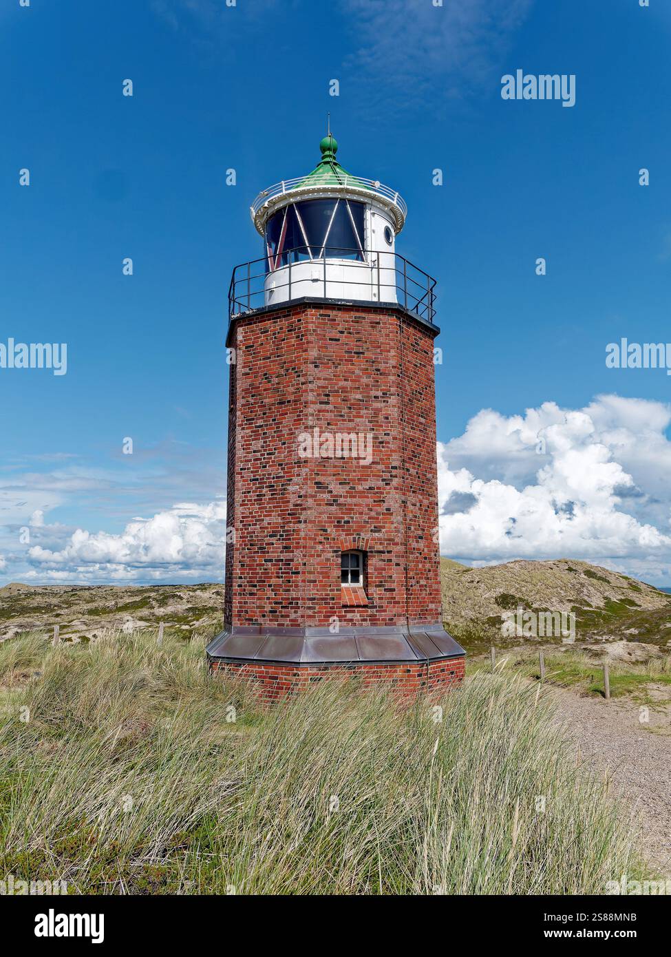 The octagonal cross mark light stands at the north end of the Roter ...