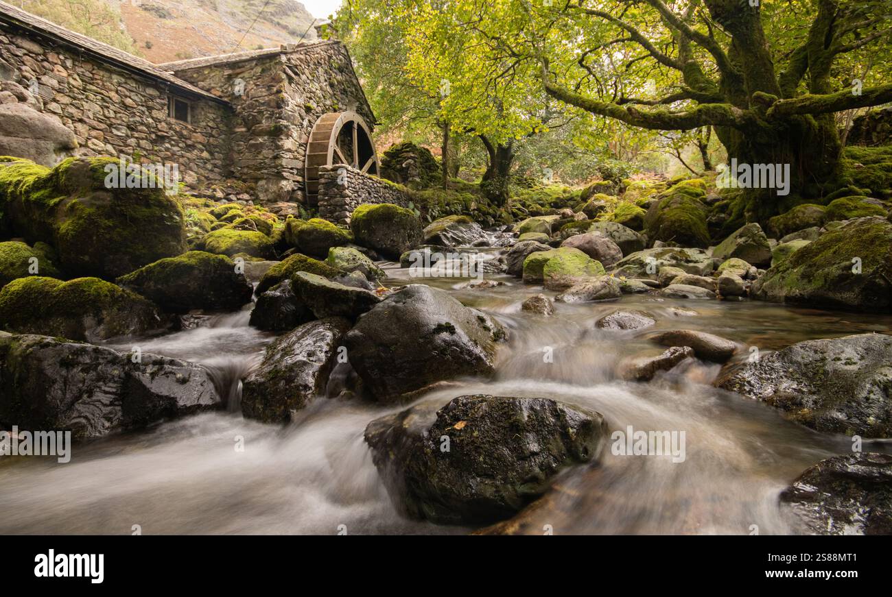 Borrowdale Mill - Lake District Stock Photo - Alamy