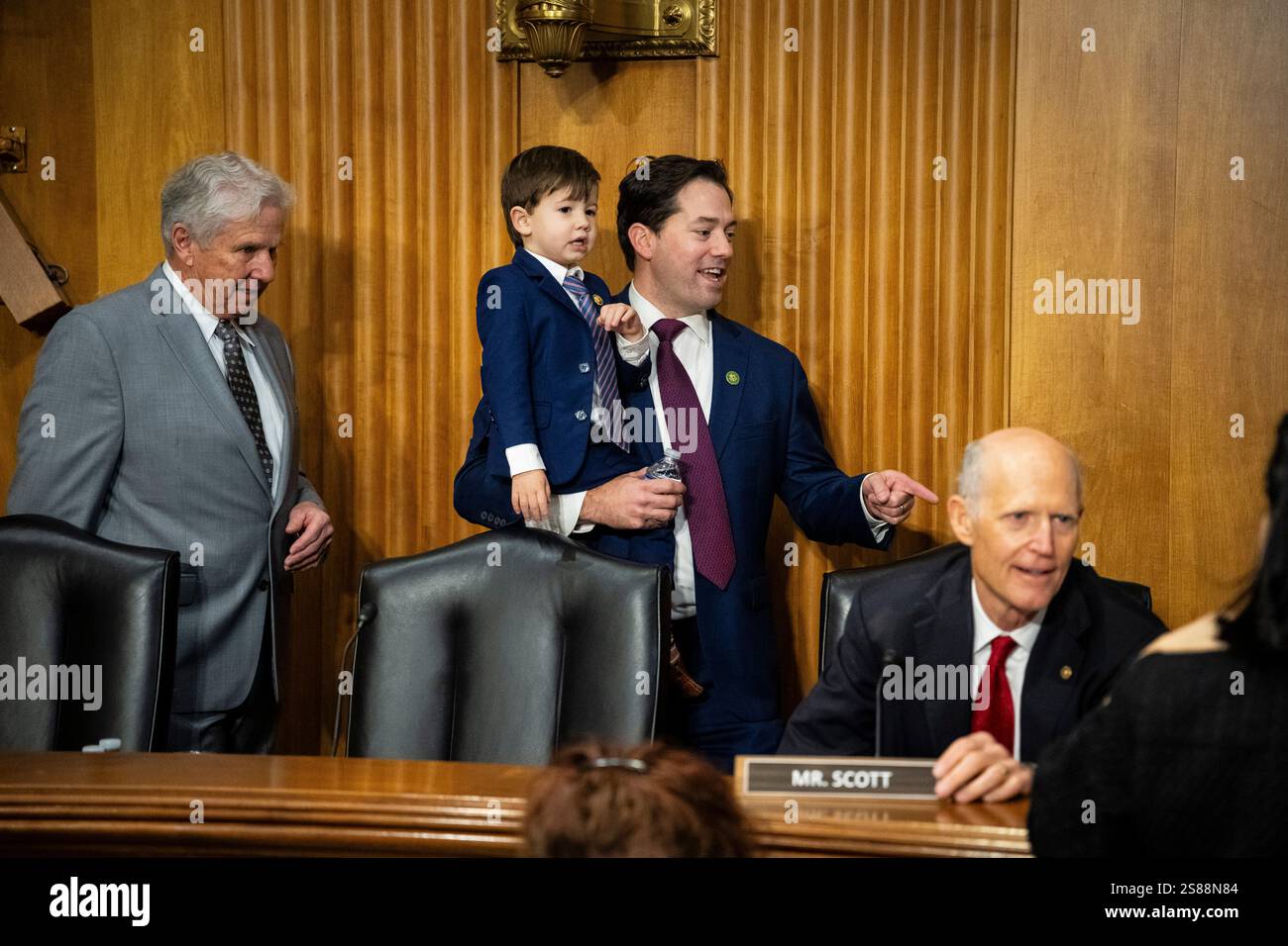 Washington, USA. 21st Jan, 2025. Mathew Manda, husband of ...
