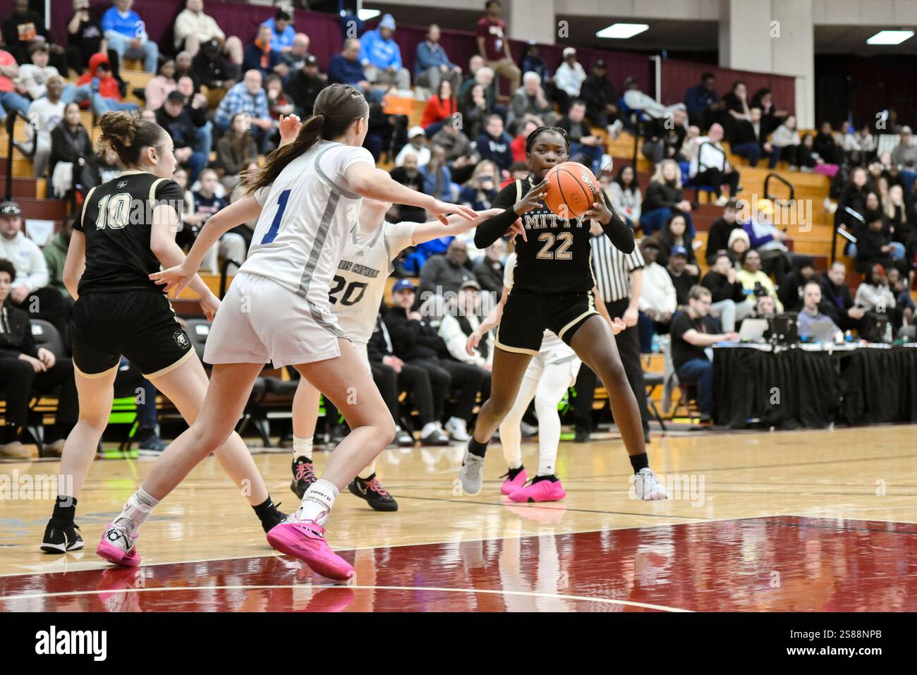 SPRINGFIELD, MA - JANUARY 18: Ze'Ni Patterson of Archbishop Mitty (22 ...