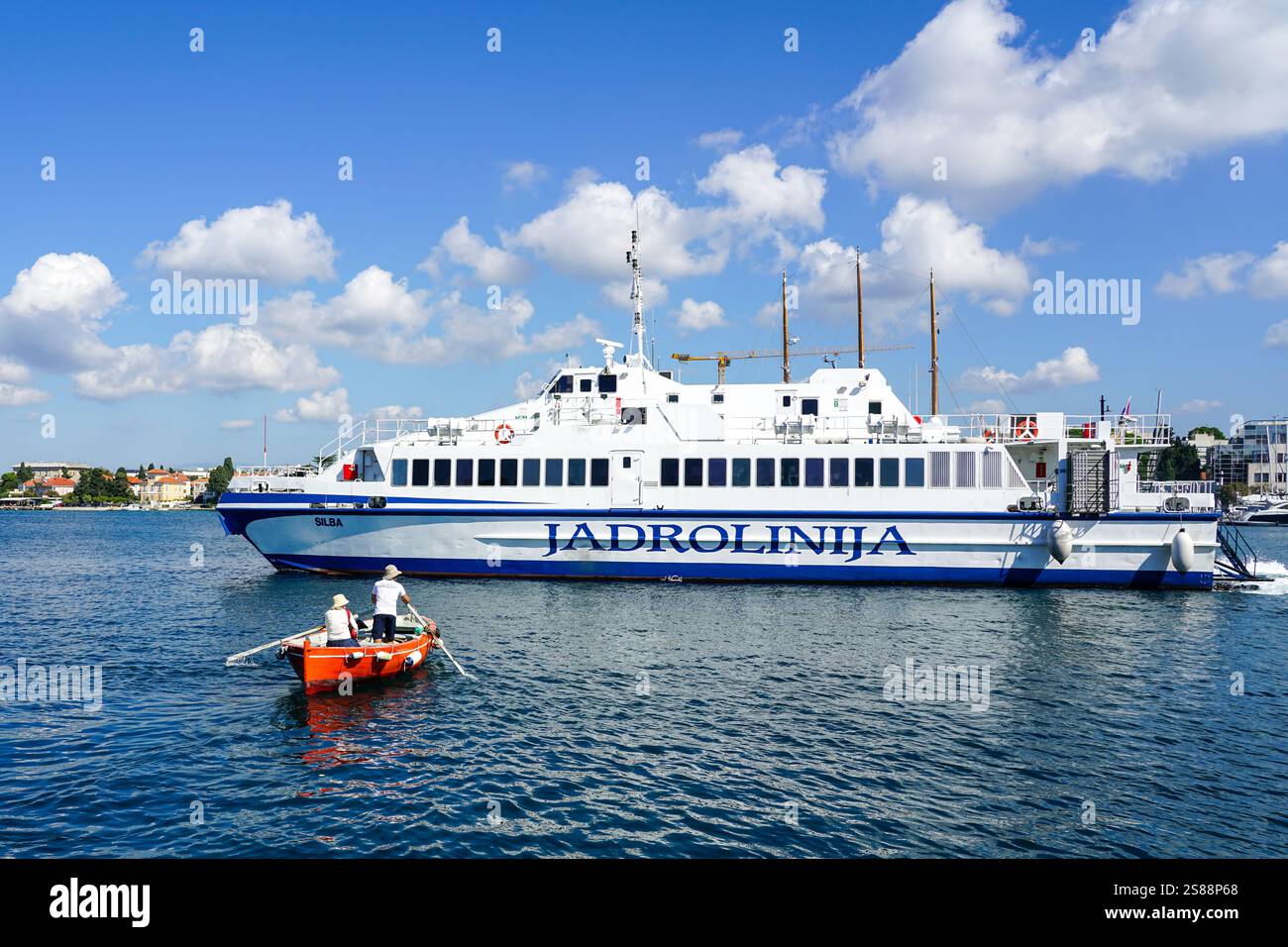 Zadar, Croatia- September 23, 2024: Catamaran Silba of the Croatian ...