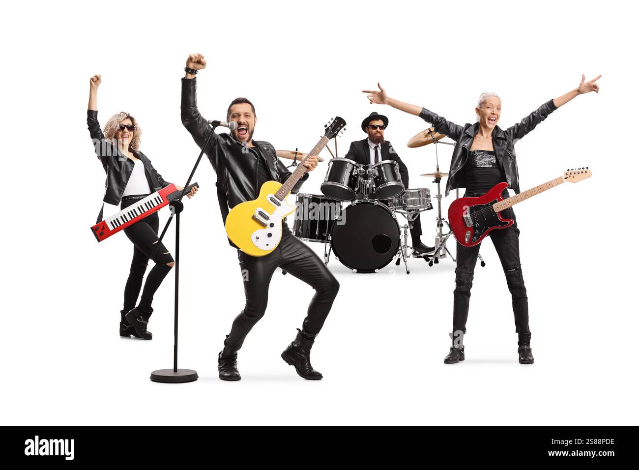 Music entertainment on stage Cut Out Stock Images & Pictures - Alamy