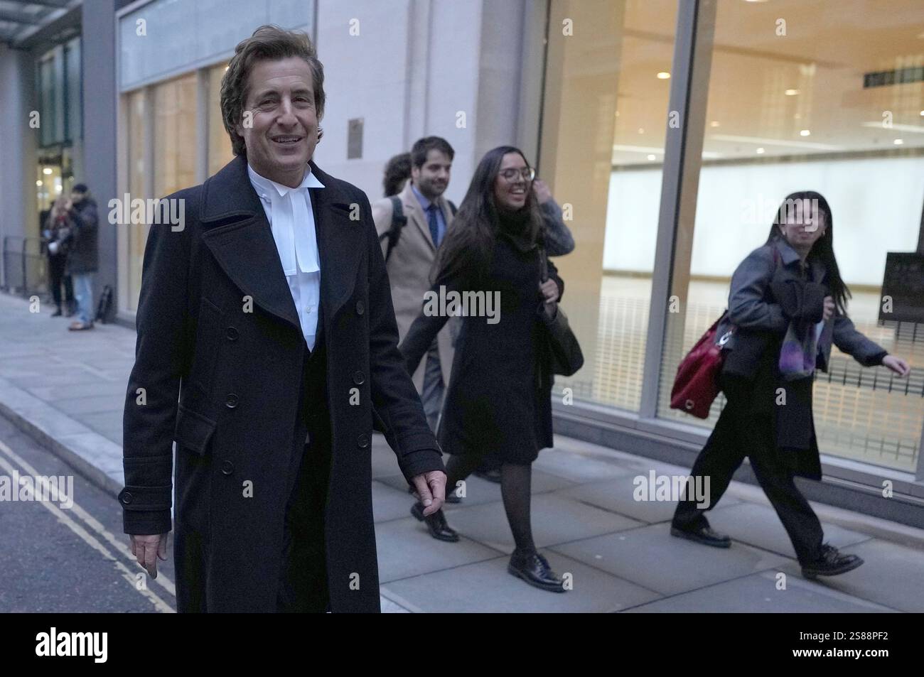 Lawyer David Sherborne, departs the High Court as Prince Harry's legal ...