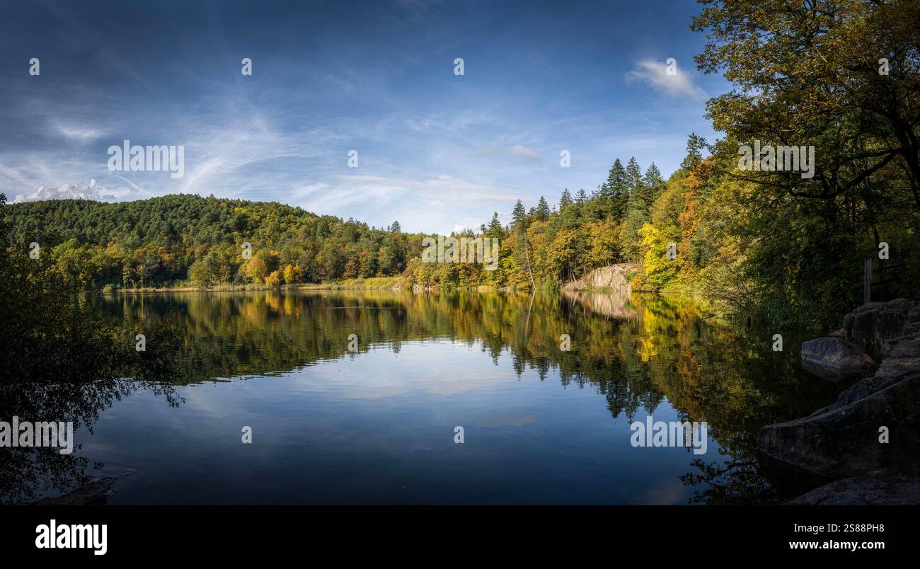 Reflections on alpine mountain hi-res stock photography and images - Alamy