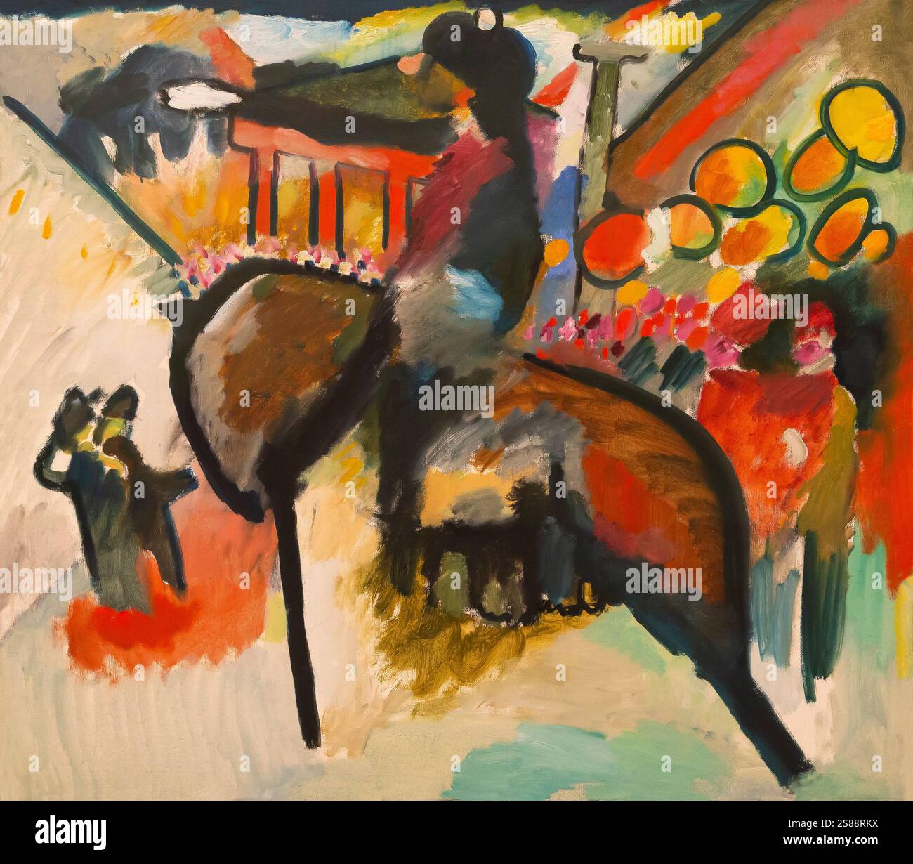 Impression IV, Gendarme, Wassily Kandinsky, 1911, Lenbachhaus, Munich ...