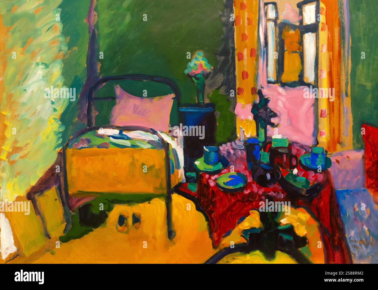 Bedroom in Ainmillerstrasse, Bedroom in Aintmillerstrasse, Wassily ...