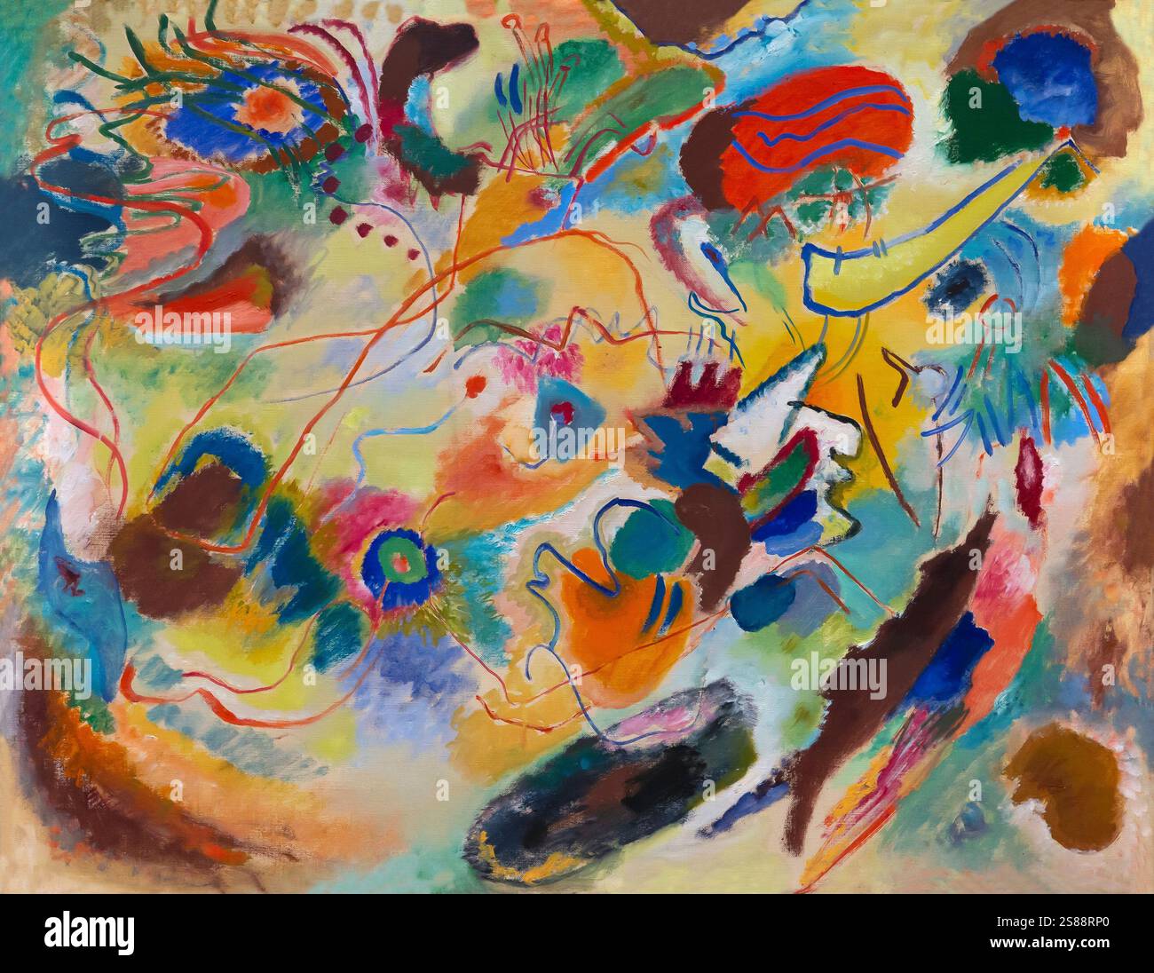 Study for Composition VII, Wassily Kandinsky, 1913, Lenbachhaus, Munich ...