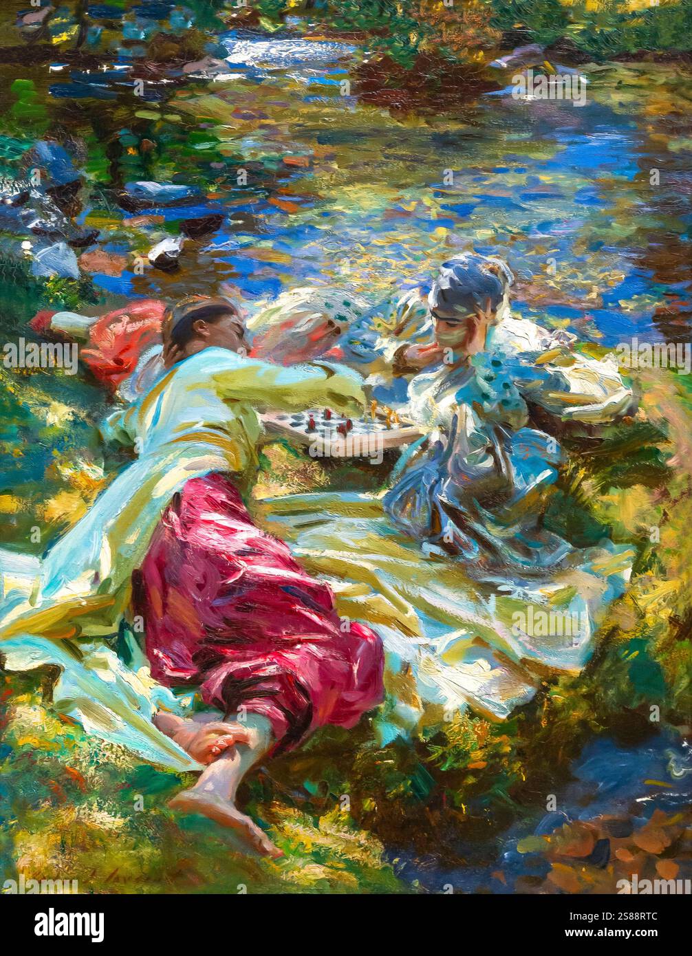 The Chess Game, John Singer Sargent, 1907 Stock Photo - Alamy