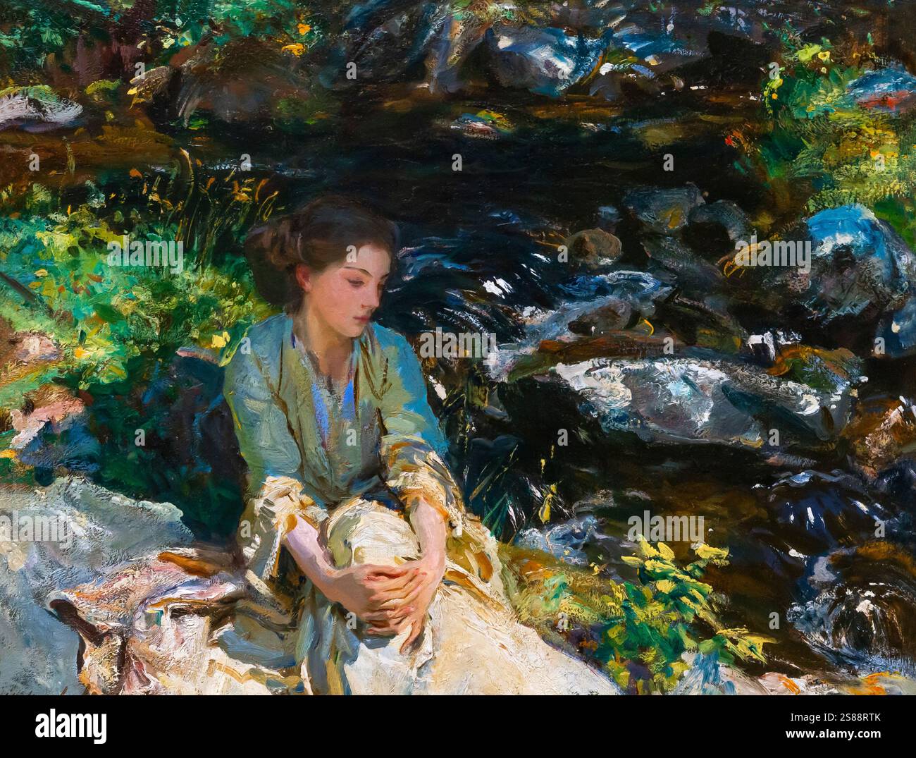 The Black Brook, John Singer Sargent, circa 1908 Stock Photo - Alamy