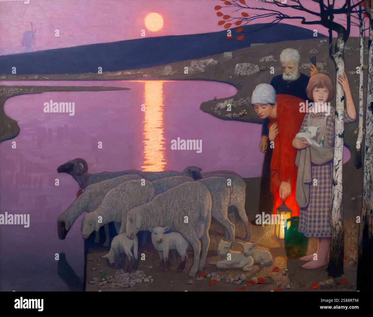 Pastoral, Frederick Cayley Robinson, 1923-1924 Stock Photo - Alamy