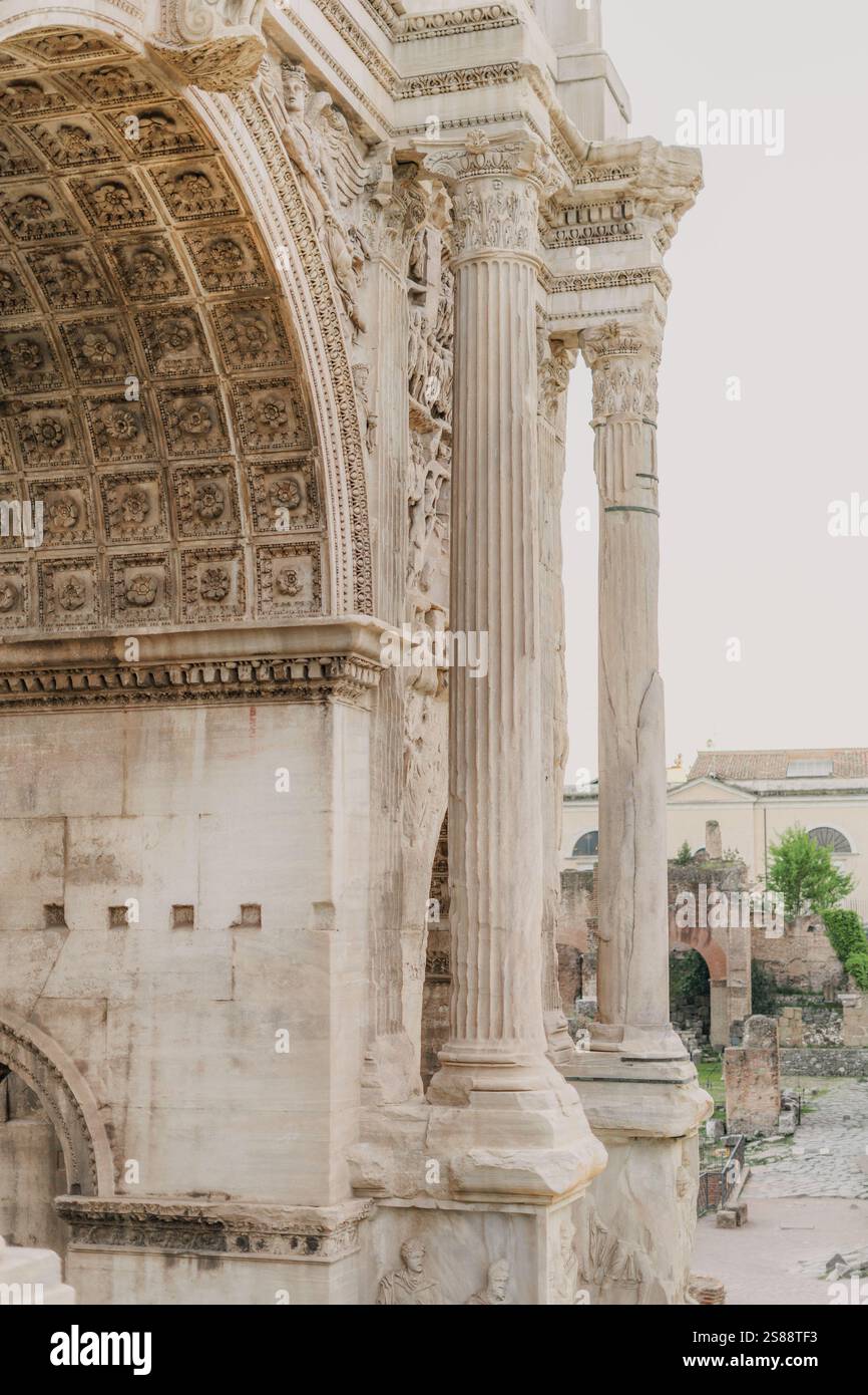 Roman Forum Ruins Stock Photo - Alamy