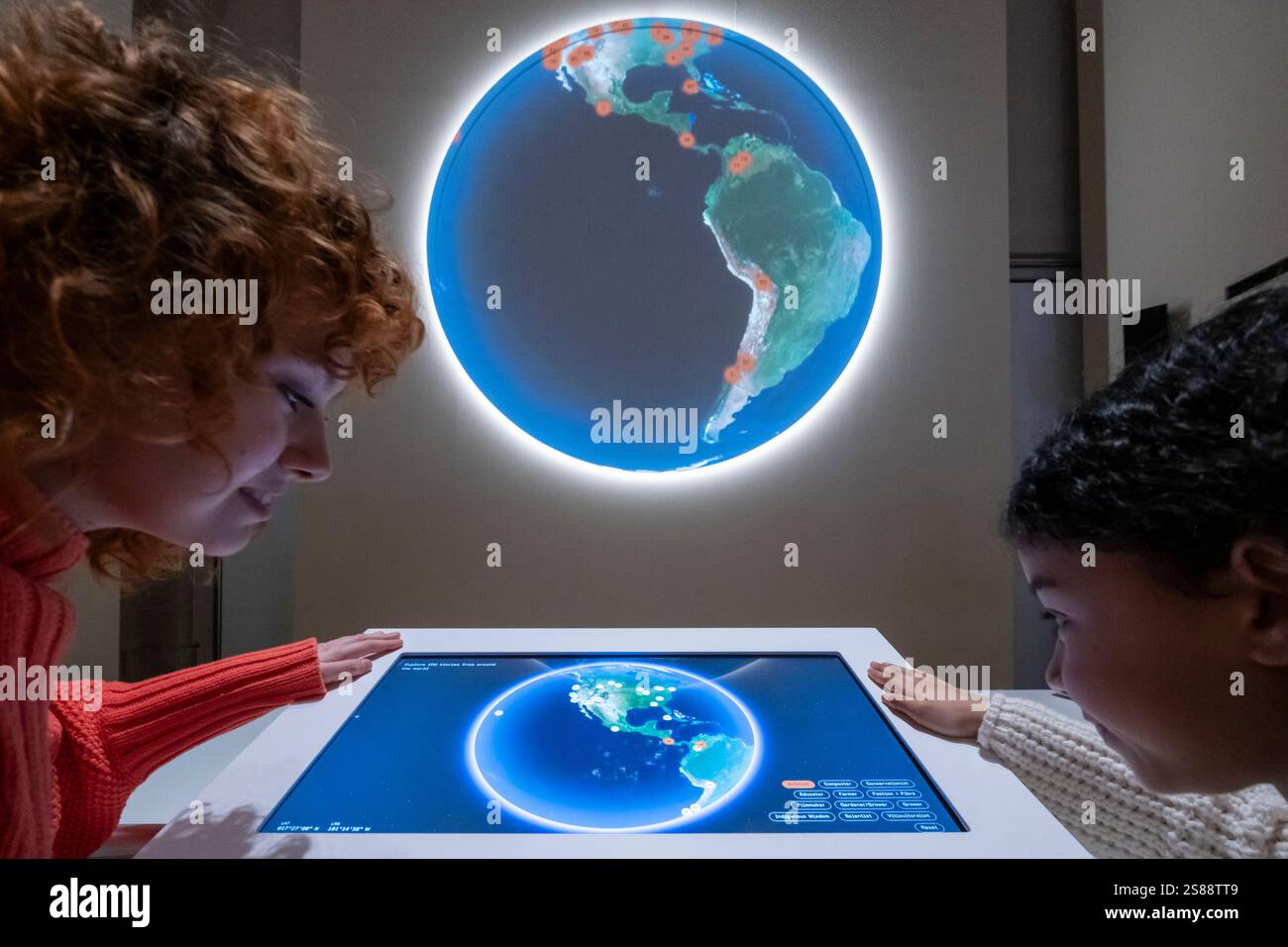 London, UK. 21 January 2025. ‘A World Map of Soil’, an interactive ...