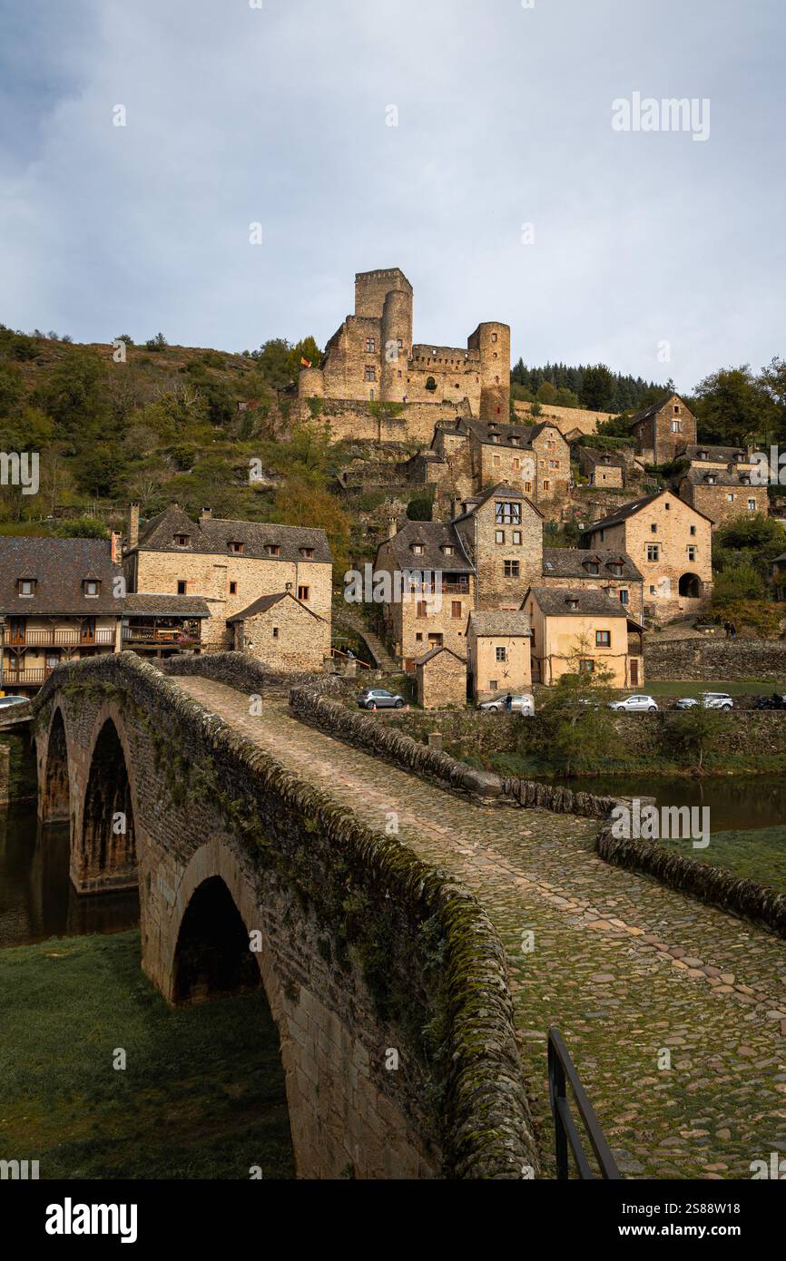 Captivating view of the cobblestone bridge leading to the medieval ...