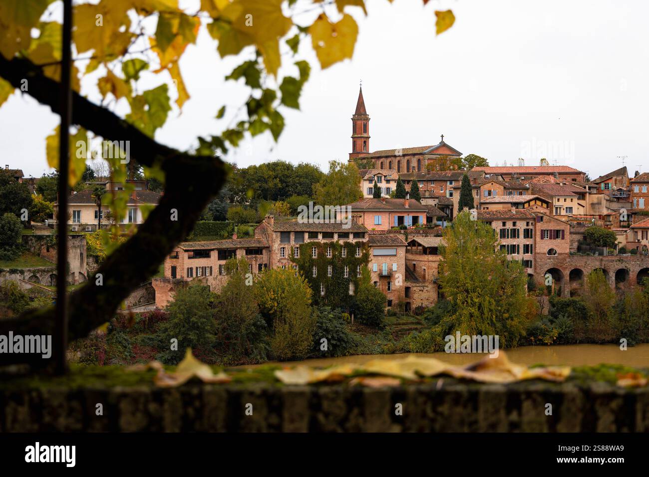Charming view of Albi in Occitanie, France, highlighting its ...