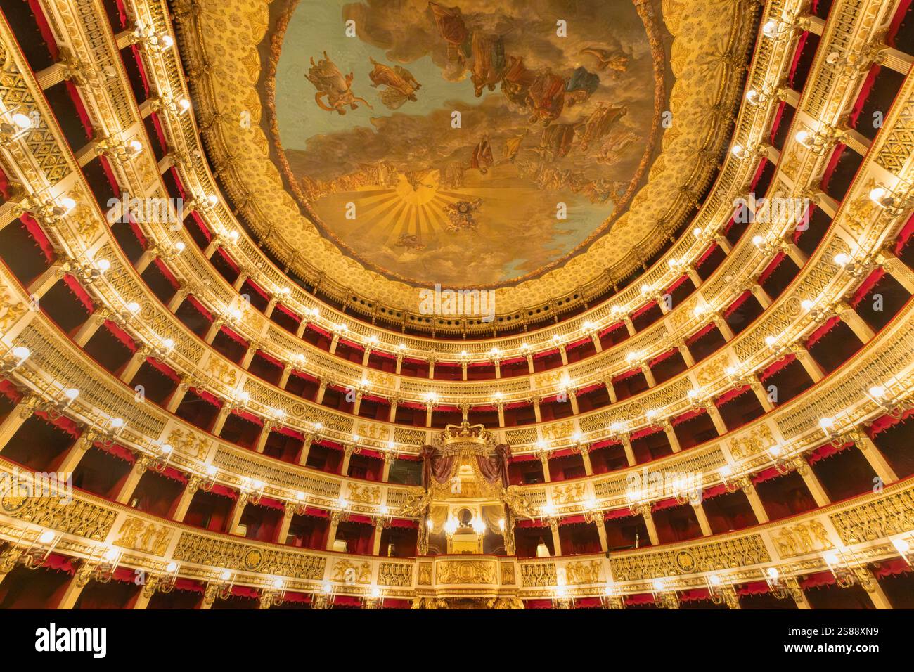 San Carlo theatre, an Opera House in Naples as well as one of the most ...
