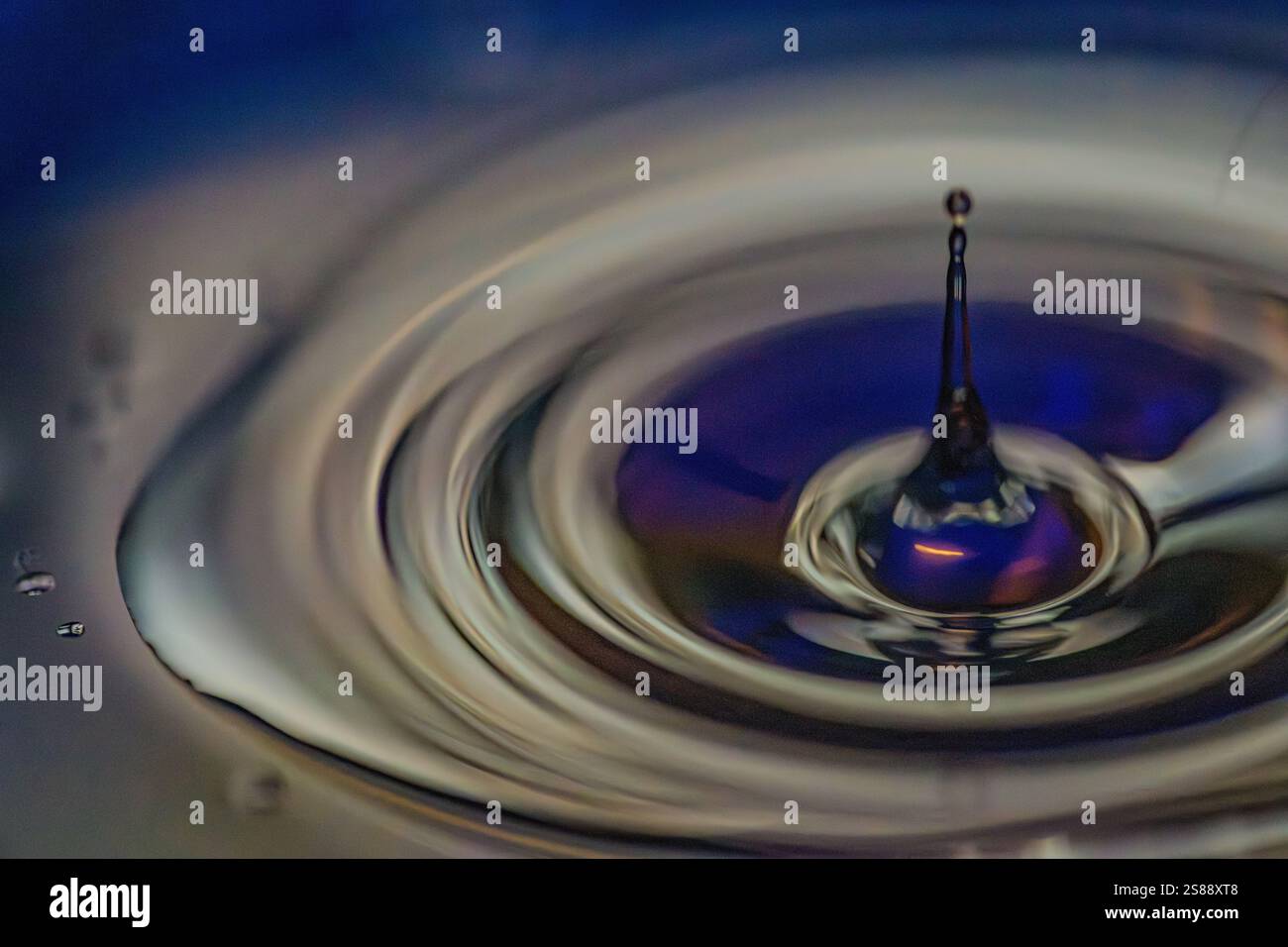 Water dripping into a glass bowl Stock Photo - Alamy