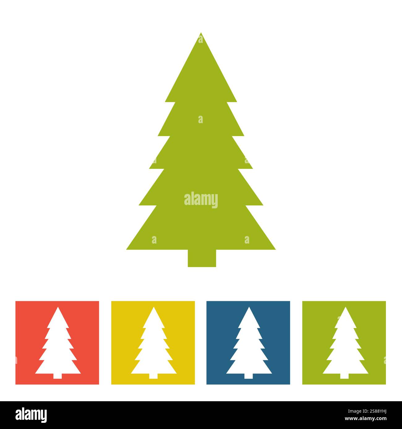 Spruce tree vector hi-res stock photography and images - Alamy